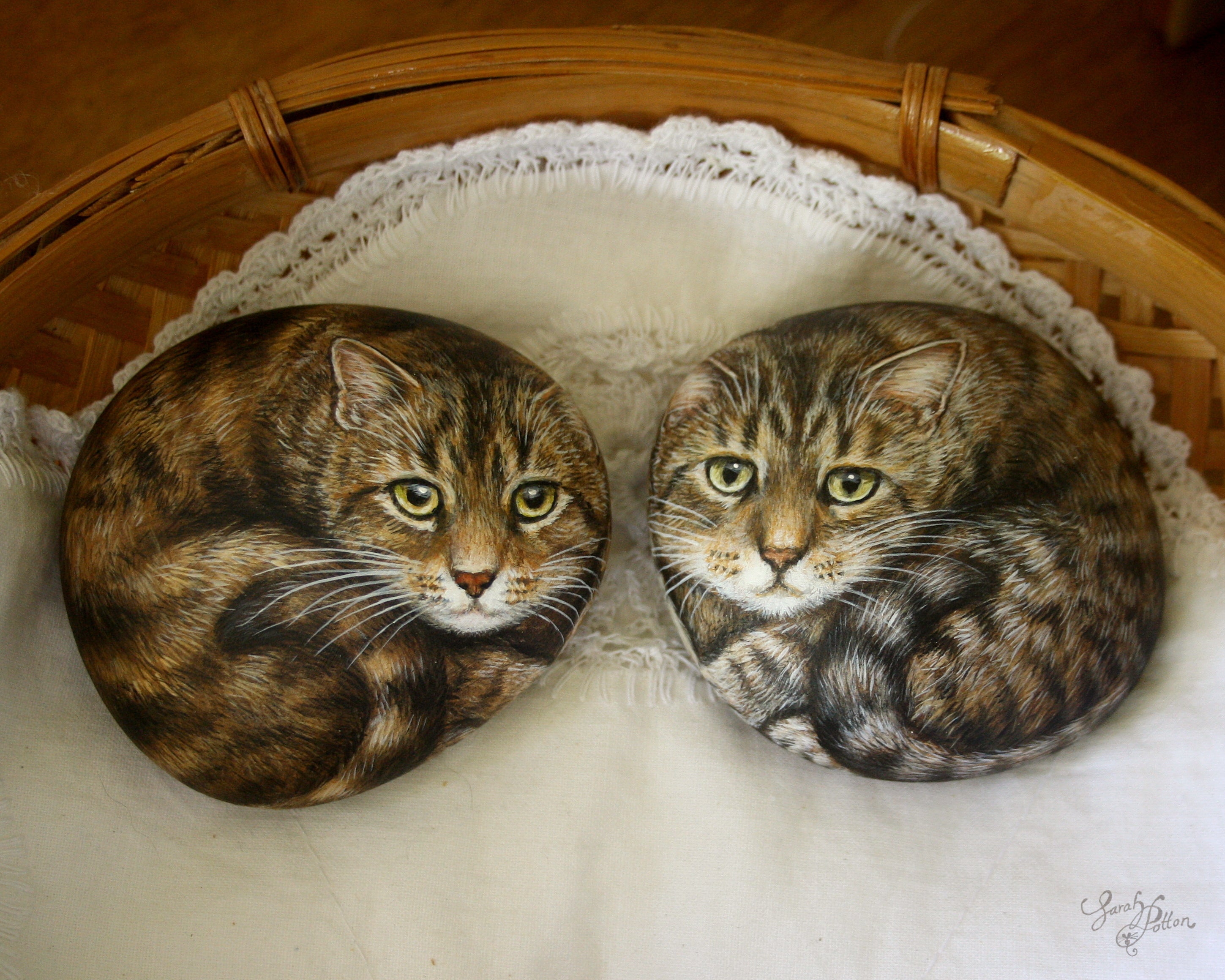 Custom Painted Rocks & Pebble Pet Portraits – Mousewhisker Studio